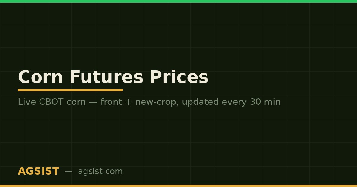Corn Futures Prices Today — Live CBOT Chart | AGSIST